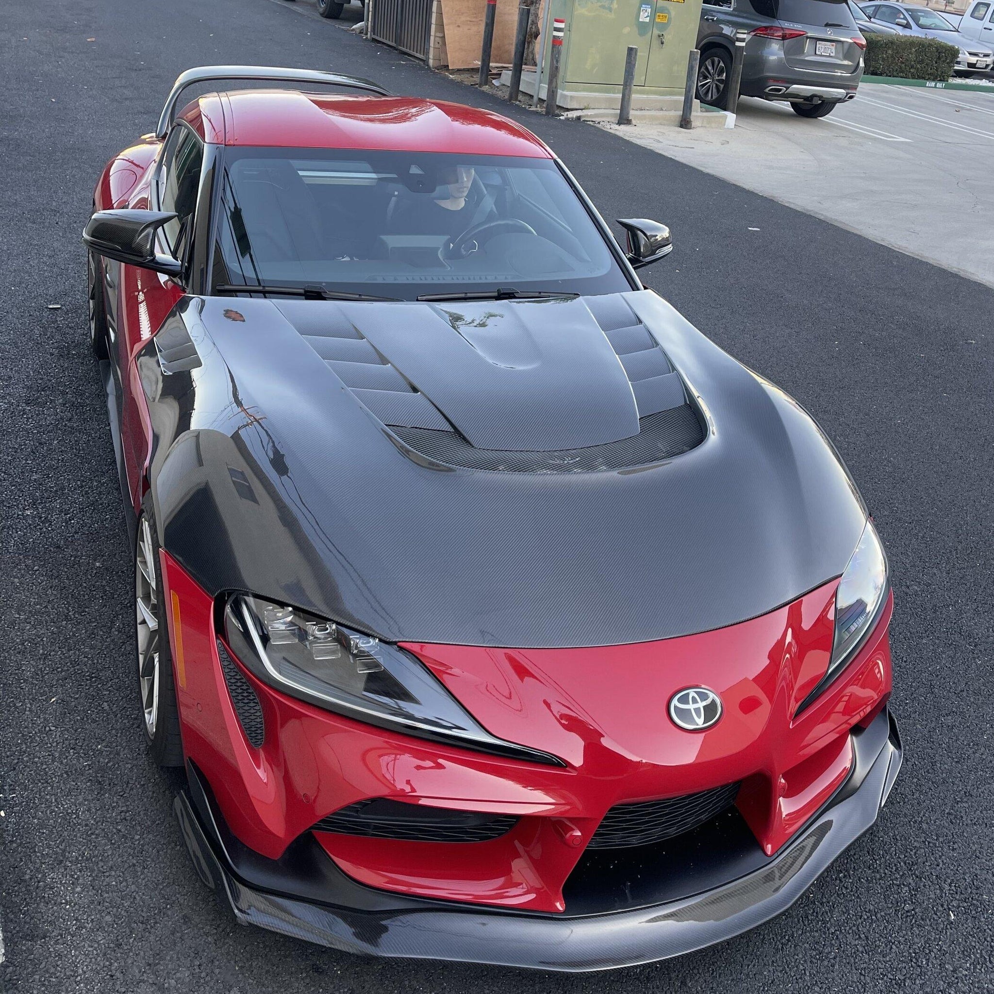 Toyota Carbon Fiber Varis Style Hood for Supra A90