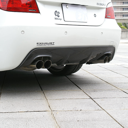 BMW Carbon Fiber 3D Style Rear Diffuser for E60