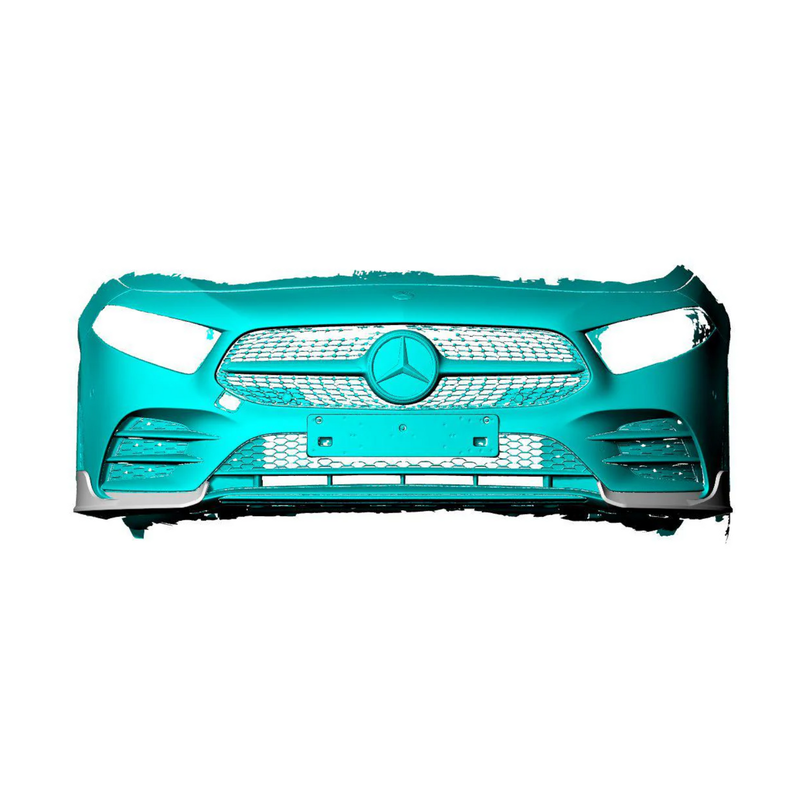 Merccedes Carbon Fiber Brabus Style Front Splitters for W177 A Class H