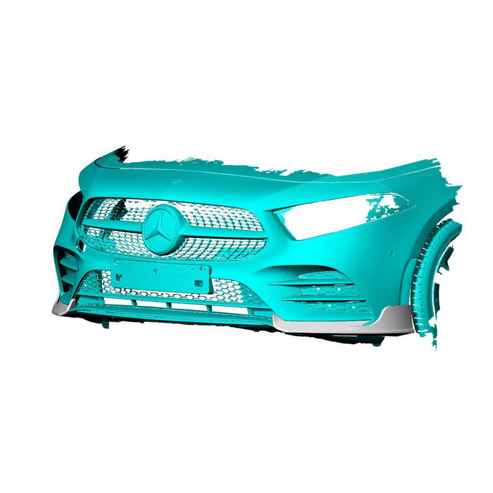 Merccedes Carbon Fiber Brabus Style Front Splitters for W177 A Class H