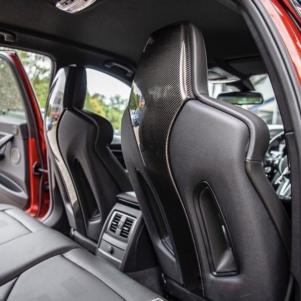 BMW Pre-Preg Carbon Fiber Seat Back Covers for F80 M3 & F82 M4 & F87 M