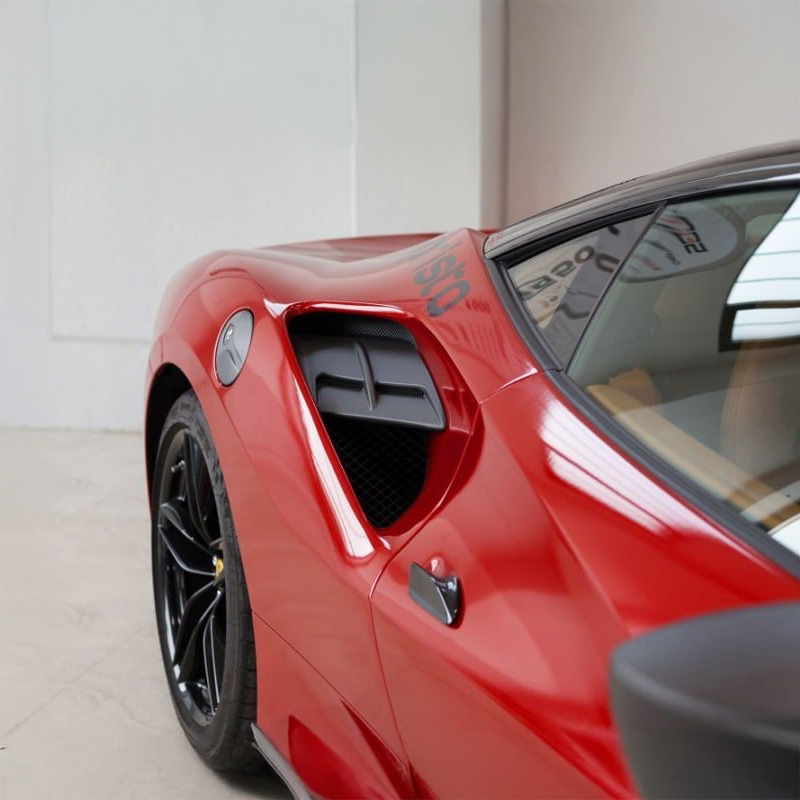 Ferrari Pre-Preg Carbon Fiber Capristo Style Side Air Intake Vents for