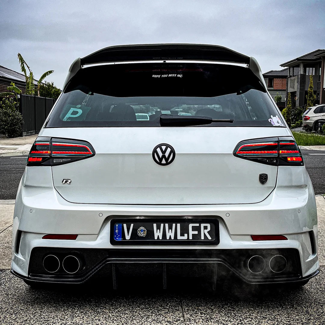 Volkswagen Carbon Fiber & FRP ASPEC Style Rear Bumper for Golf MK7 & 7