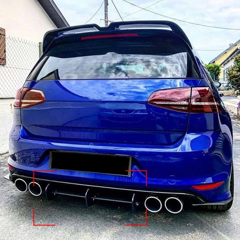 Volkswagen Rear Diffuser Canards/Spats for Golf MK7R – Euro Empire Auto