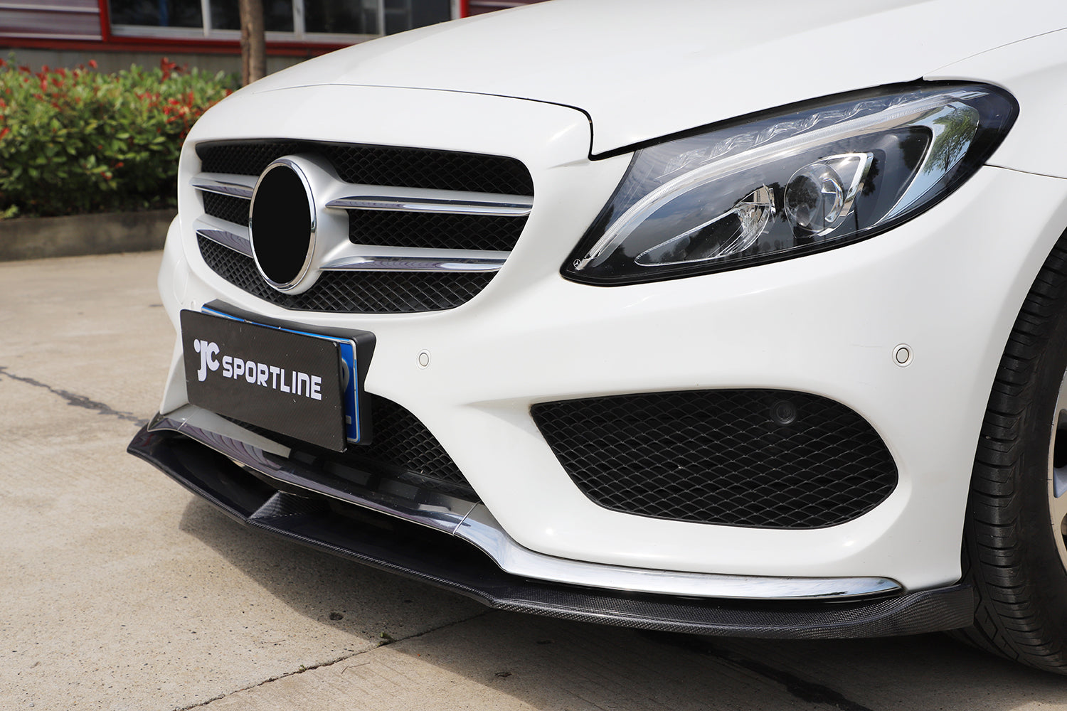 Mercedes Carbon Fiber JC Style Front Splitter for W205 Sedan – Euro ...