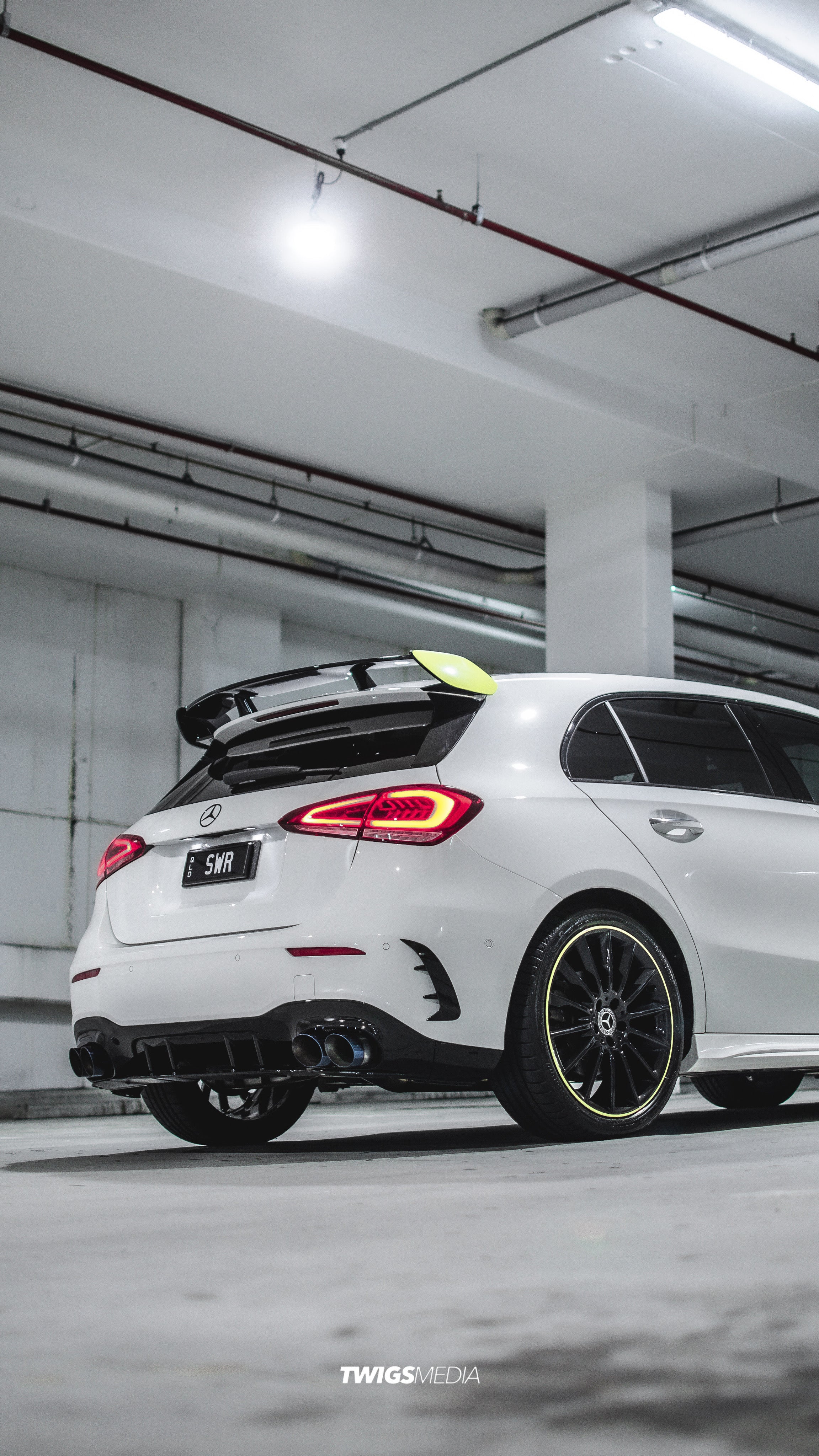 Mercedes A45S Style Rear Diffuser with Exhaust Tips for W177 – Euro ...