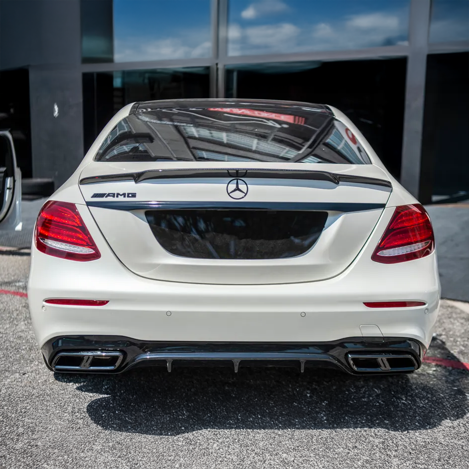 Mercedes Carbon Fiber Brabus Style Rear Spoiler for W213 Sedan