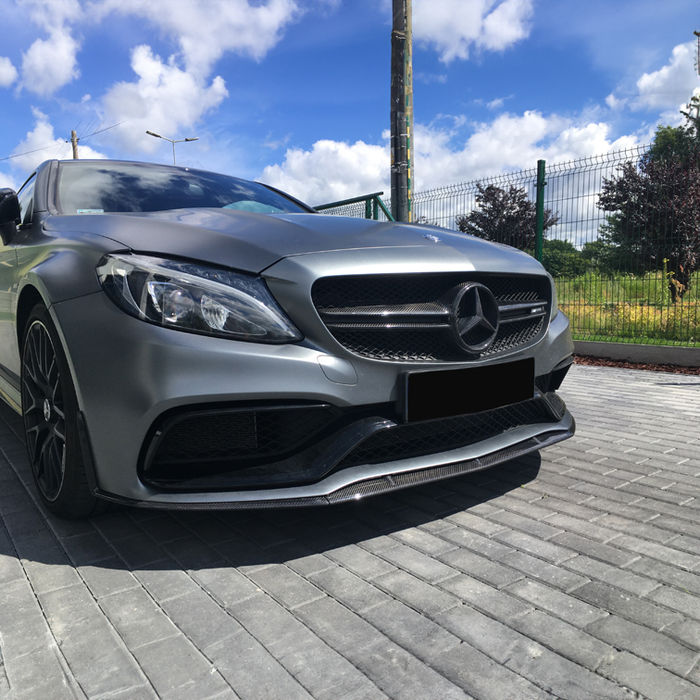 Mercedes Carbon Fiber AMG Edition 1 Style Front Splitter for W205 C63