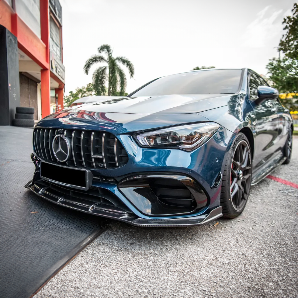 Mercedes Carbon Fiber JSL Style Front Splitter for W118 CLA45