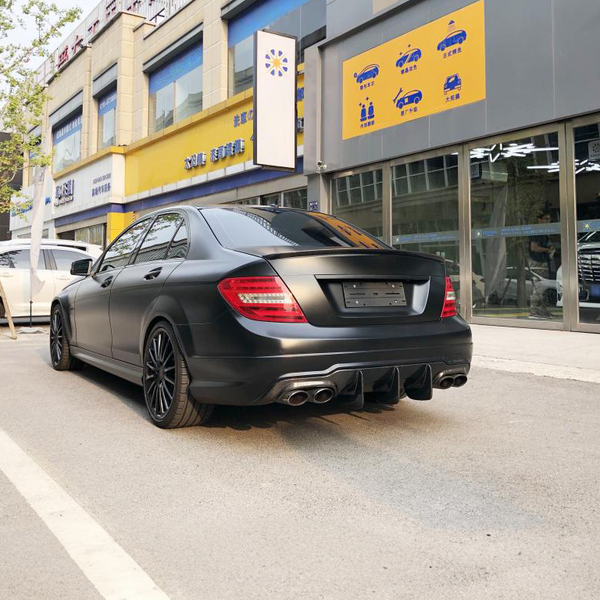 Mercedes Carbon Fiber JSL Style Rear Diffuser for W204 C63
