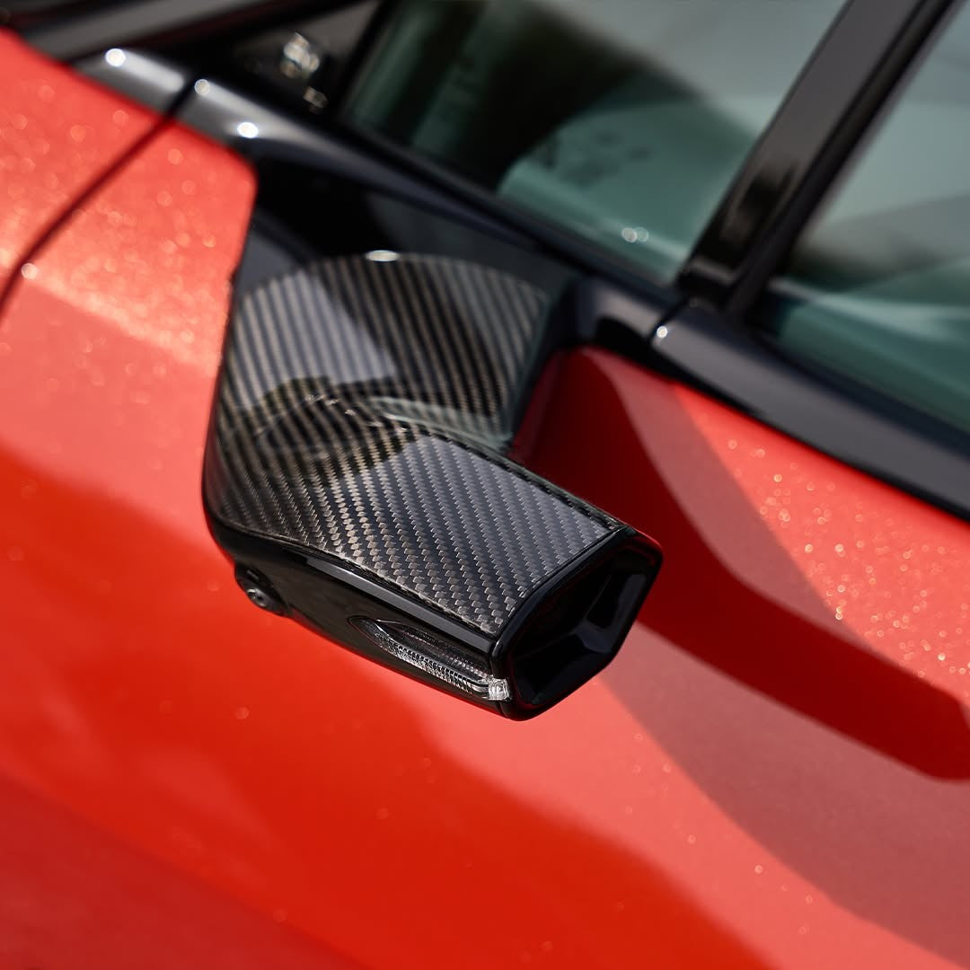 Lotus Pre-Preg Carbon Fiber Mirror Caps for Emeya