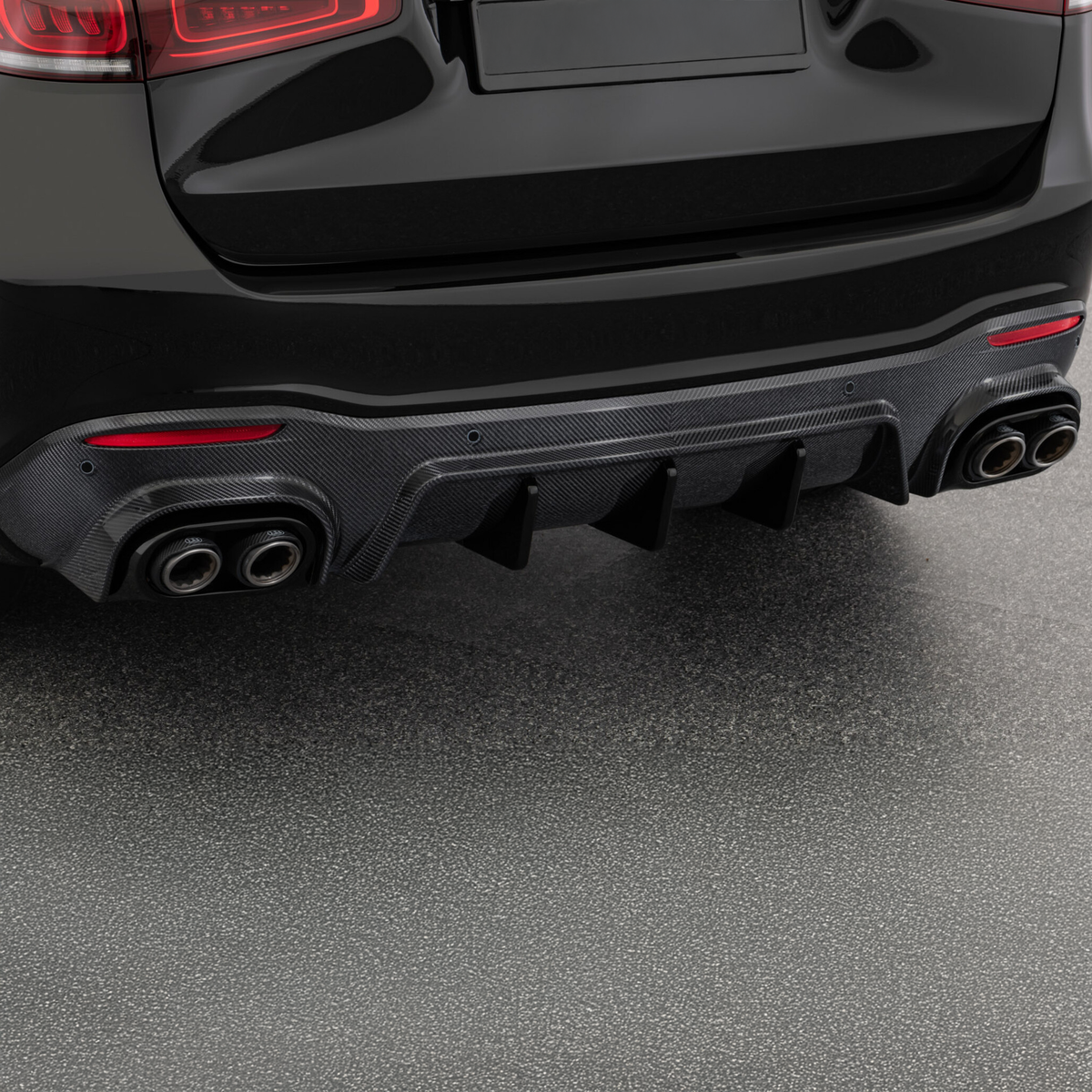 Mercedes Carbon Fiber Brabus Style Rear Diffuser for W167 SUV