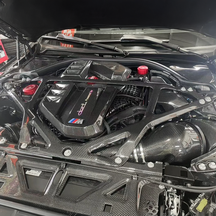 BMW Pre-Preg Carbon Fiber CSL Style Engine Strut Brace for G87 M2 & G8