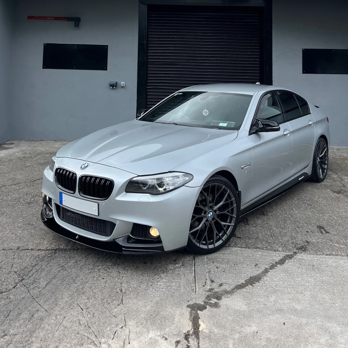 BMW Gloss Black M Performance Style Front Splitter for F10