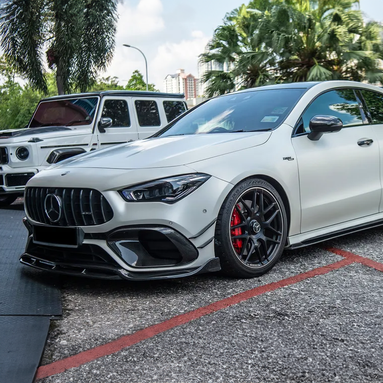 Mercedes TAKD Pre-Preg Carbon Fiber Front Canards for W118 CLA45/S